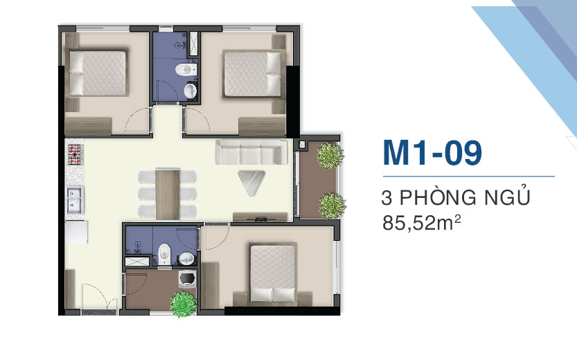 Mặt bằng - Q7 Saigon Riverside Complex